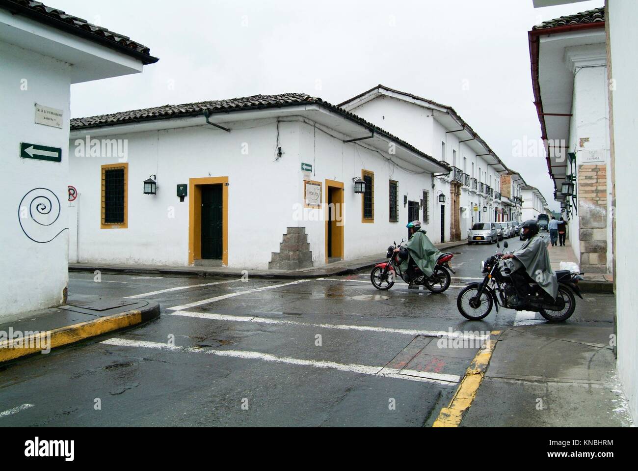 Street in the white town, Popayan, Colombia Stock Photo - Alamy