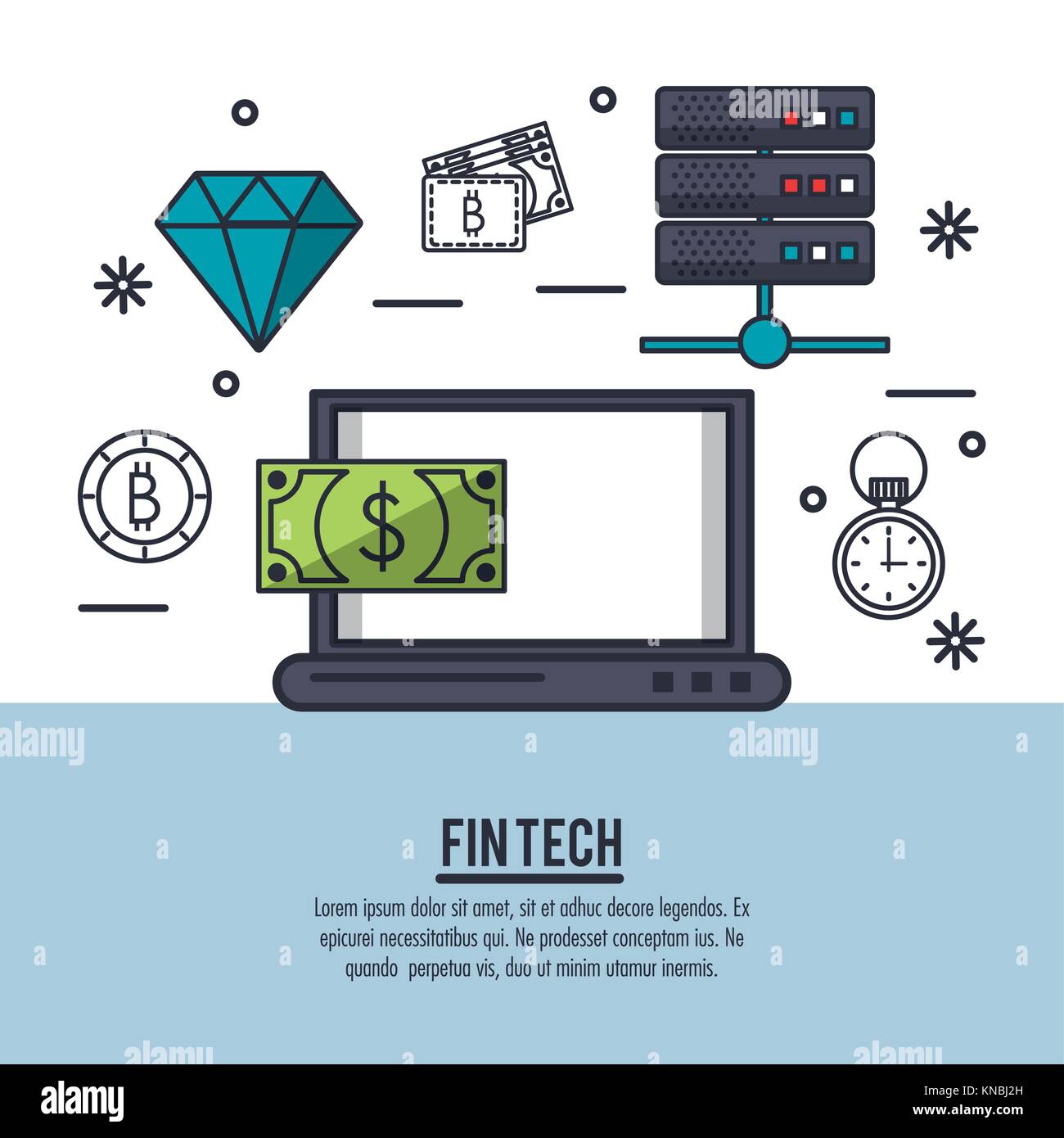 Finance and technology Stock Vector Image & Art - Alamy