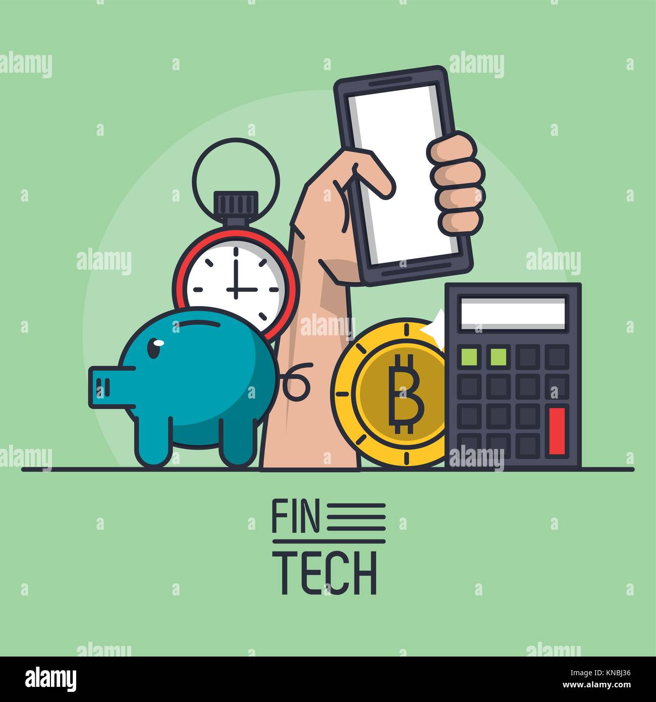 Finance and technology Stock Vector Image & Art - Alamy