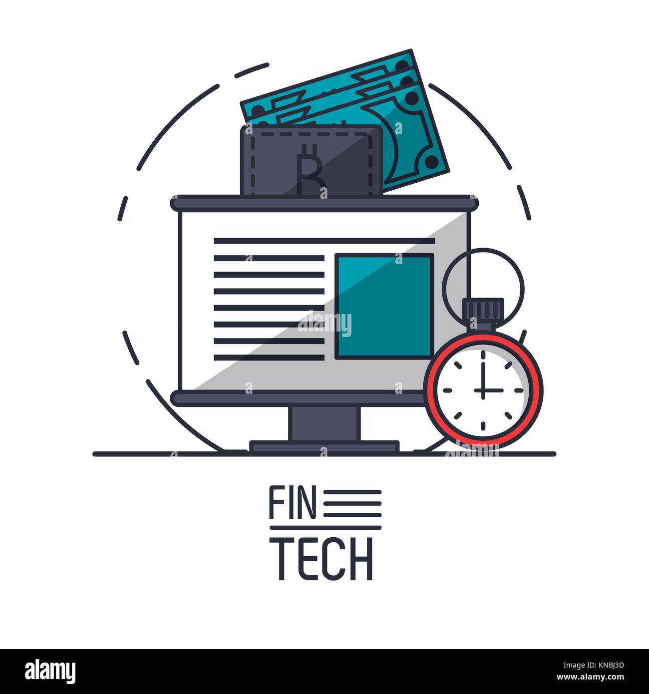 Finance and technology Stock Vector Image & Art - Alamy