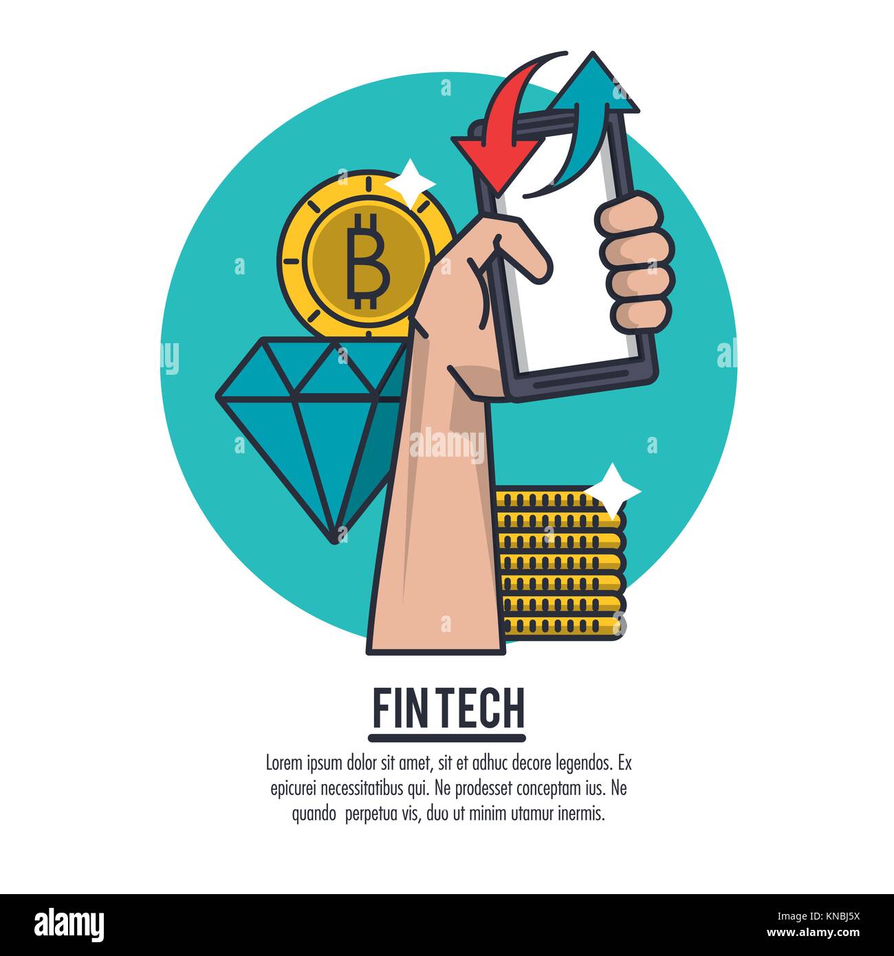 Finance and technology Stock Vector Image & Art - Alamy