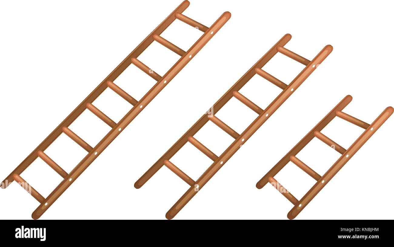 illustration of a ladder on a white background Stock Vector Image & Art ...