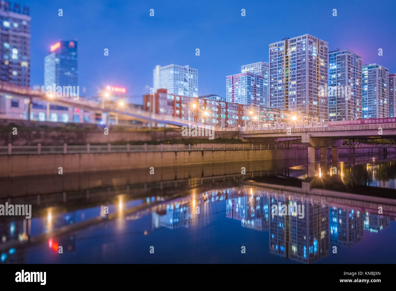 Downtown City skyline along the River in Beijing,China Stock Photo - Alamy