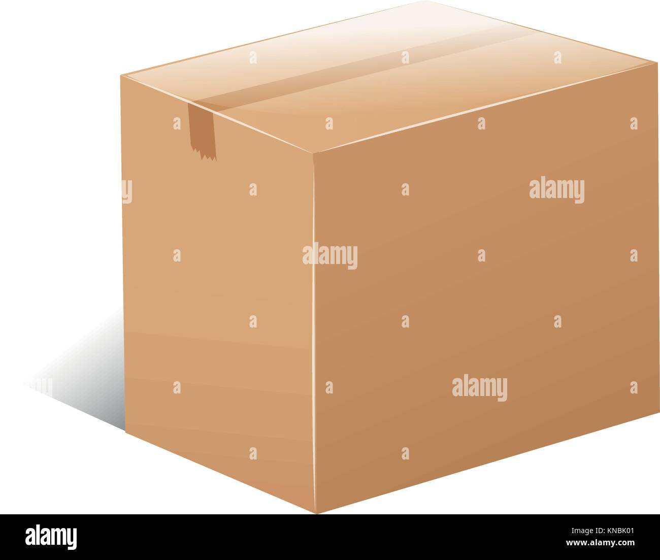 Illustration of a box on a white background Stock Vector Image & Art ...