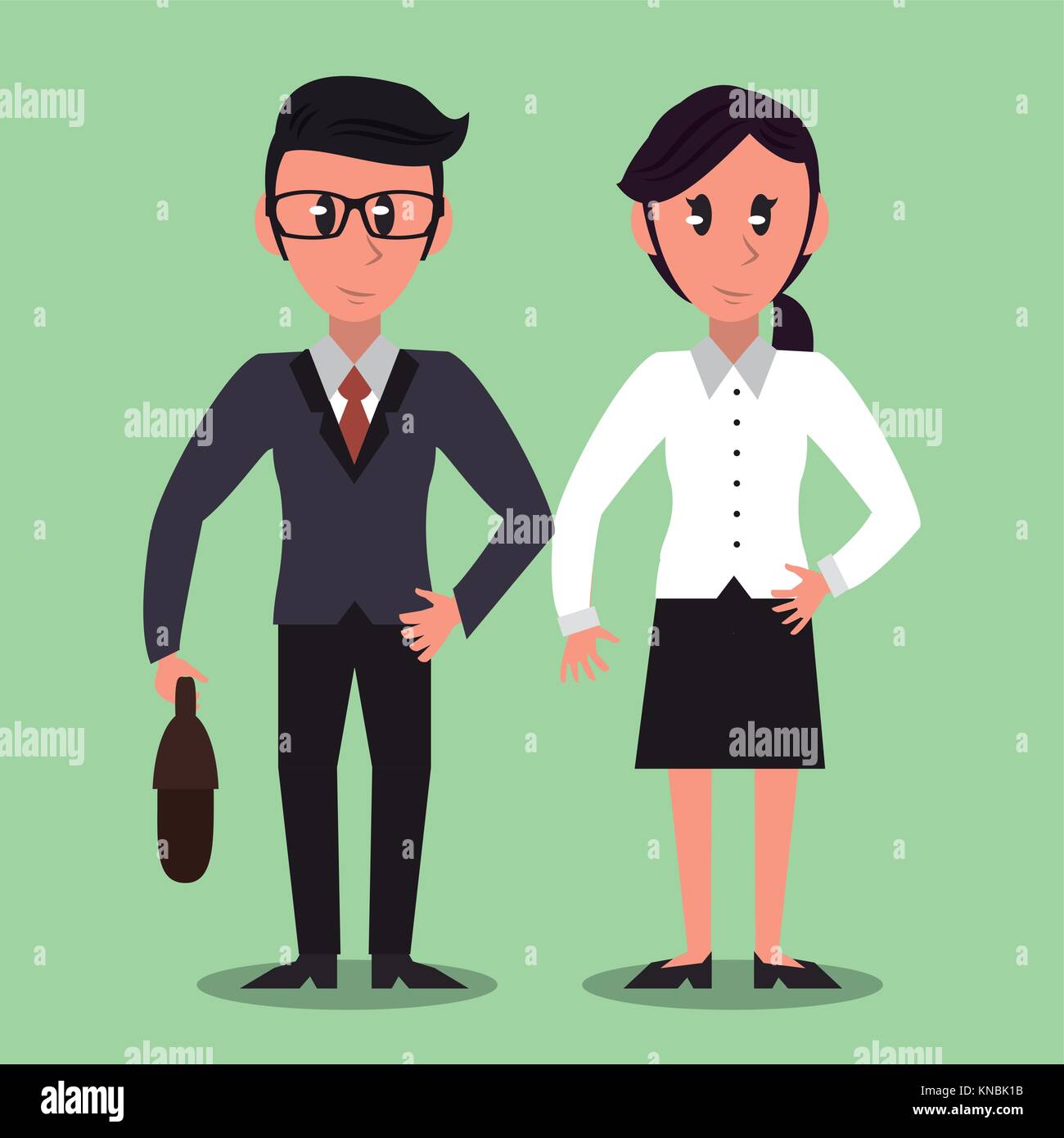 Business partners cartoon Stock Vector Image & Art - Alamy
