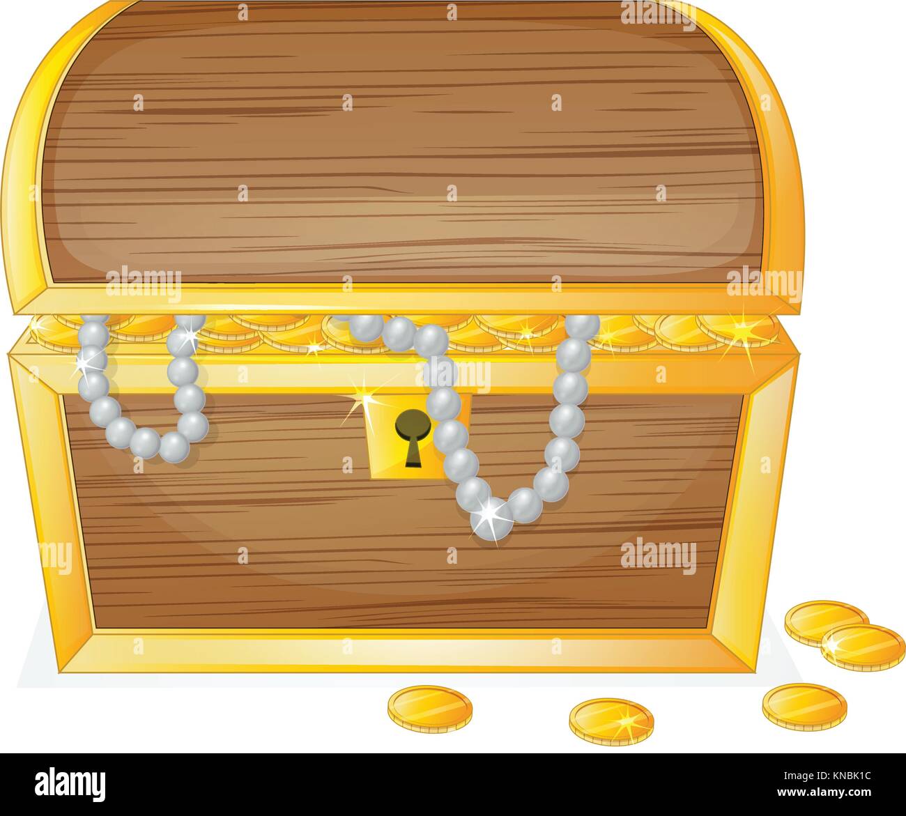 illustration of a jewelry box on a white background Stock Vector Image ...
