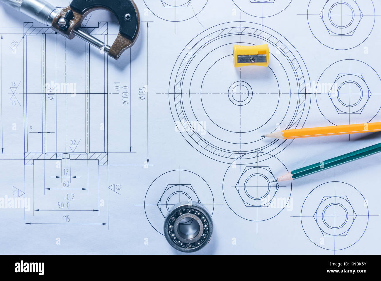 detail shot of Architectural blueprints Stock Photo - Alamy