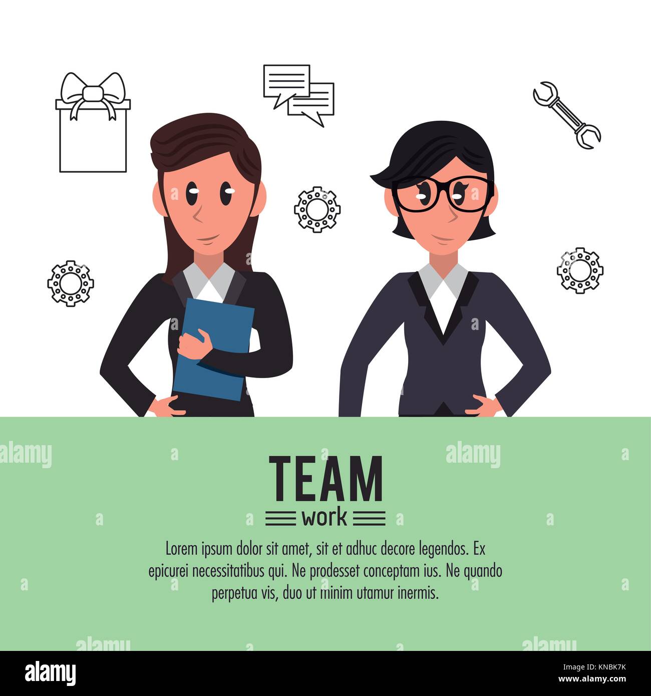 Business teamwork cartoon infographic Stock Vector Image & Art - Alamy