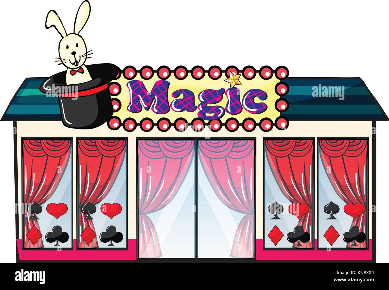 Illustration of a magic house on a white background Stock Vector Image ...