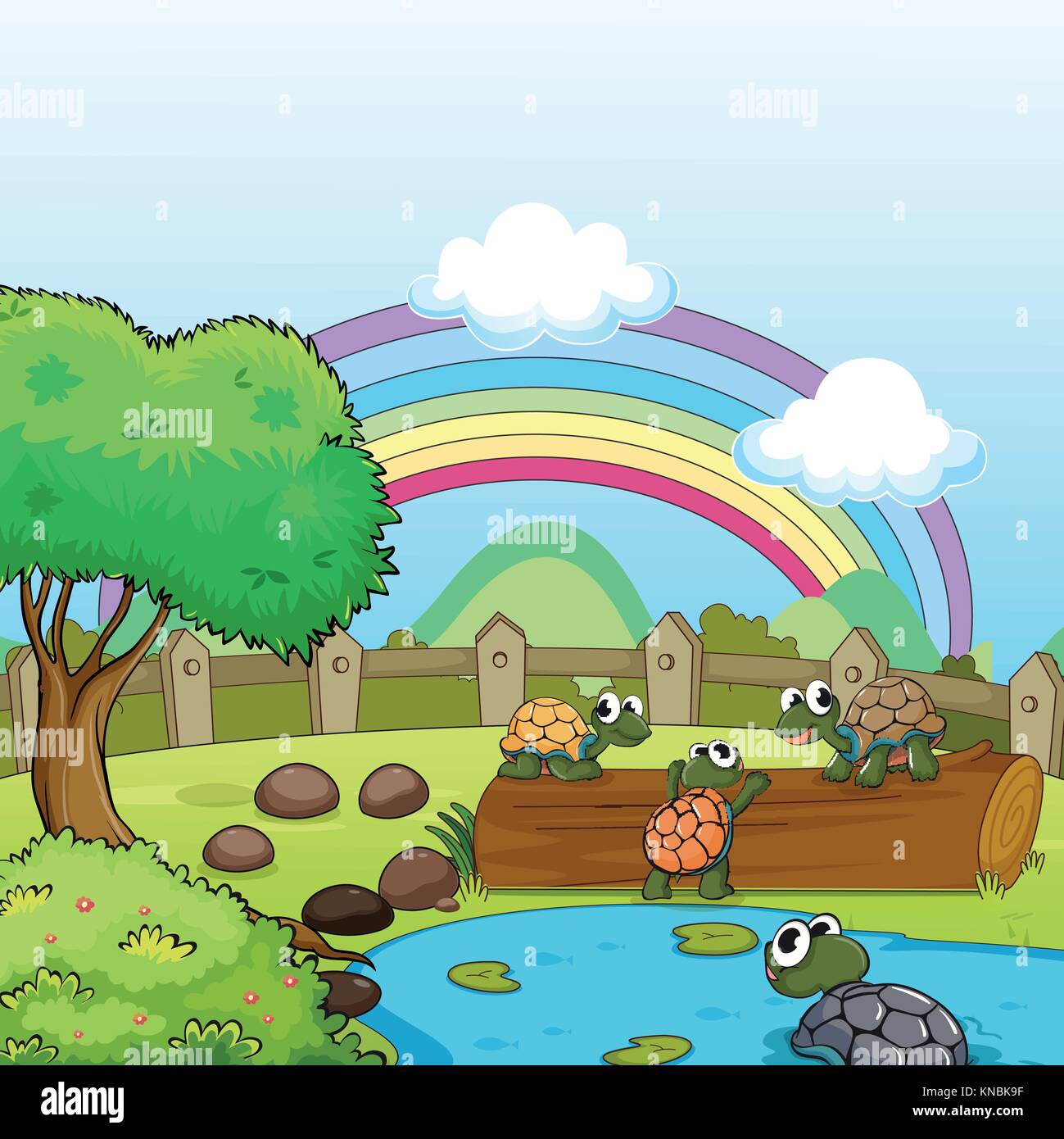 Observing turtle Stock Vector Images - Alamy