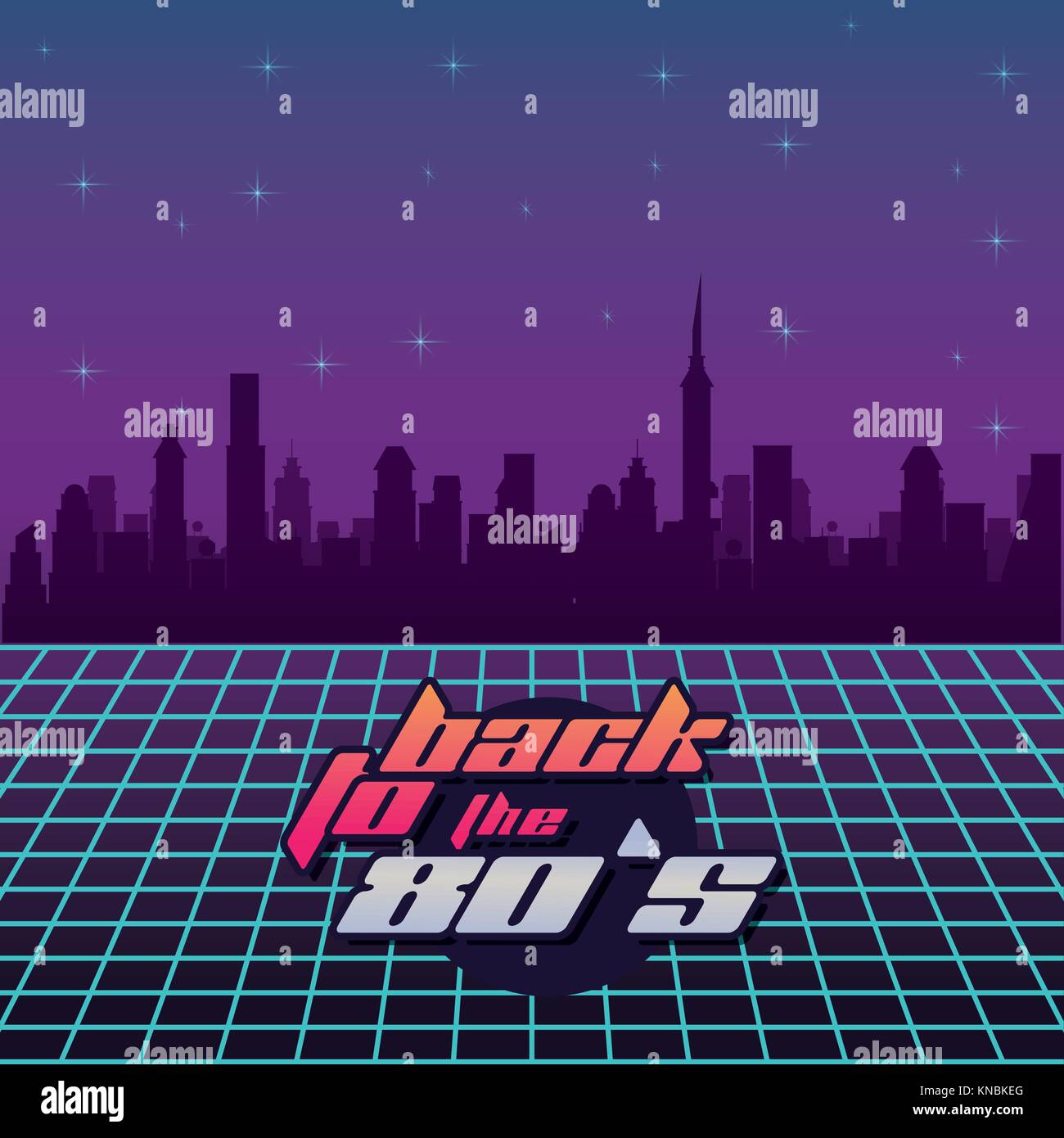 The 80s landscape style Stock Vector Image & Art - Alamy