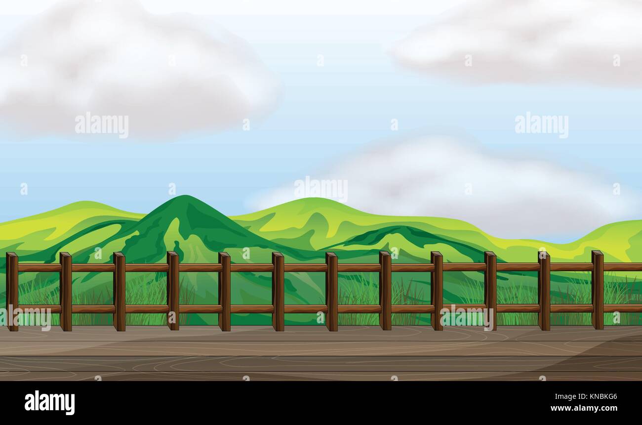 Overlooking a valley Stock Vector Images - Alamy