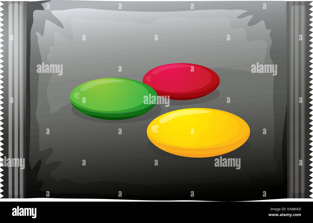 Illustration of a packet of sweet on a white background Stock Vector ...