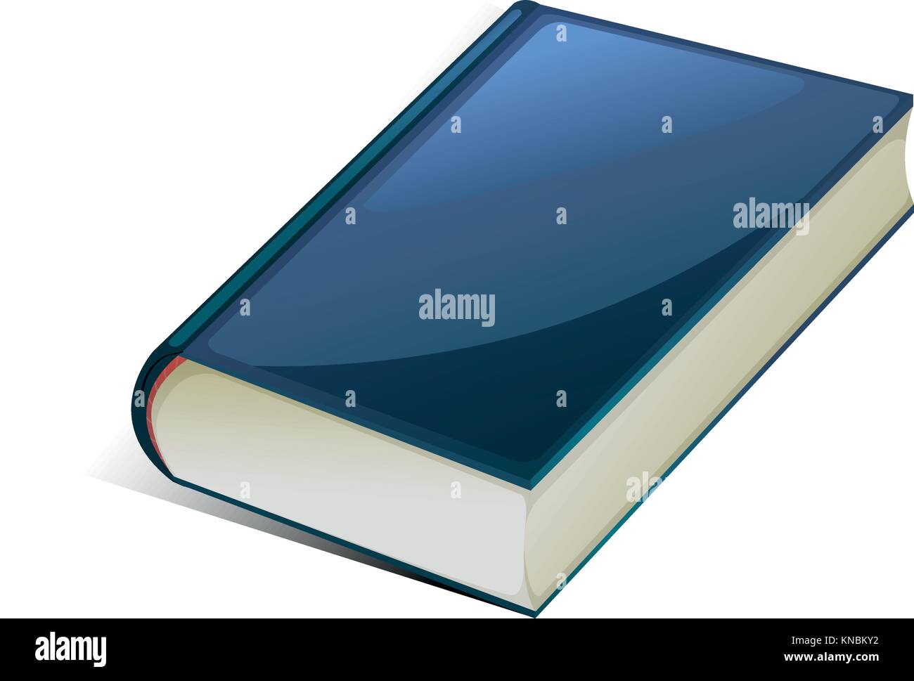 illustration of blue book on a white background Stock Vector Image ...