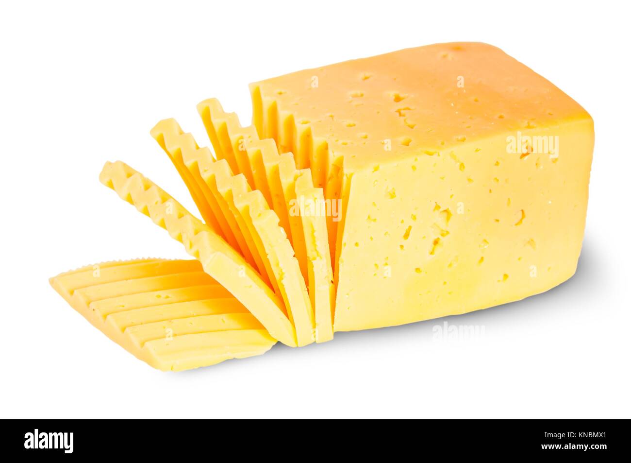 Block of cheddar cheese sliced hi-res stock photography and images - Alamy