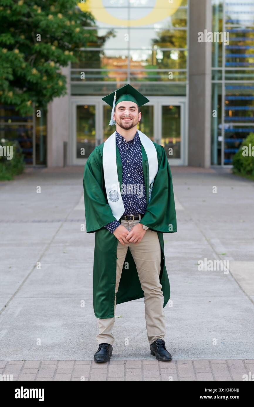 University Student Poses Photo Graduation High Resolution Stock ...