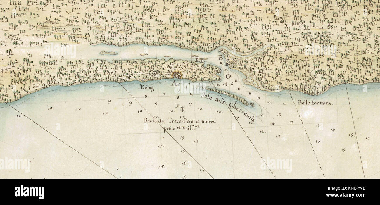 Vintage Map Of Biloxi Stock Photos & Vintage Map Of Biloxi Stock Images ...