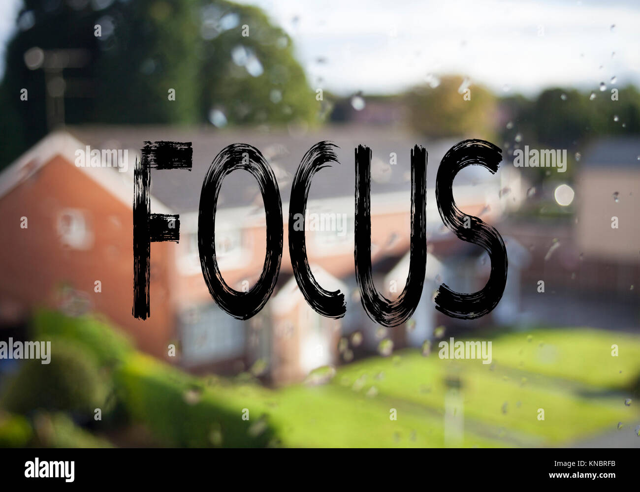 Announcement text caption showing Focus. Business concept for Attention ...