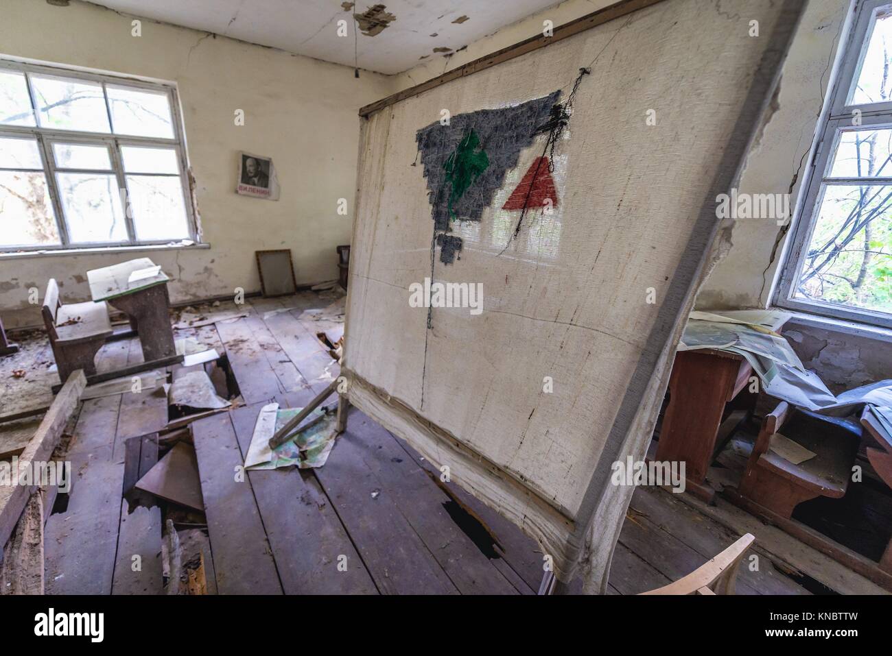 Abandoned School Chernobyl Classroom High Resolution Stock Photography ...