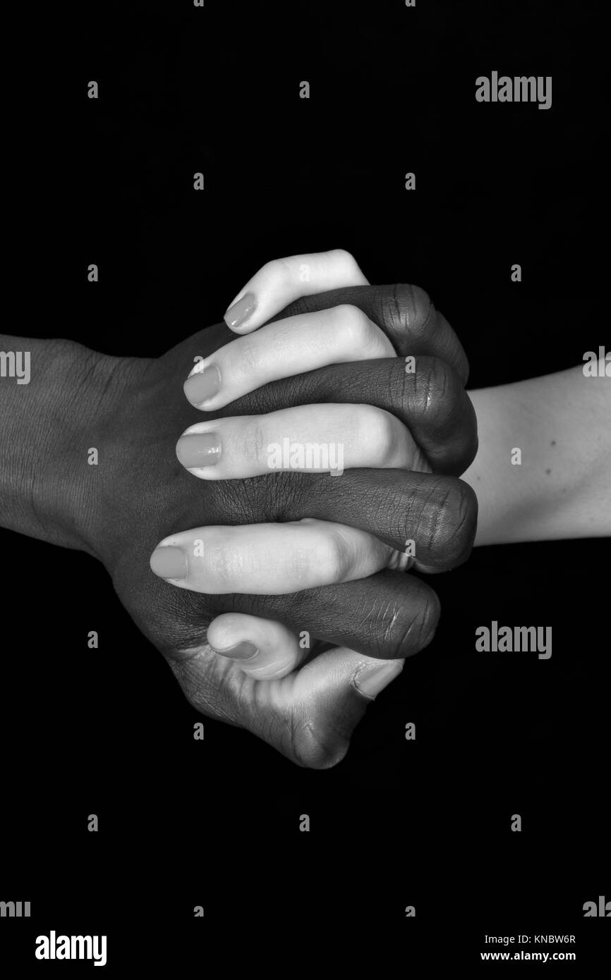 African american dark hands Black and White Stock Photos & Images - Alamy