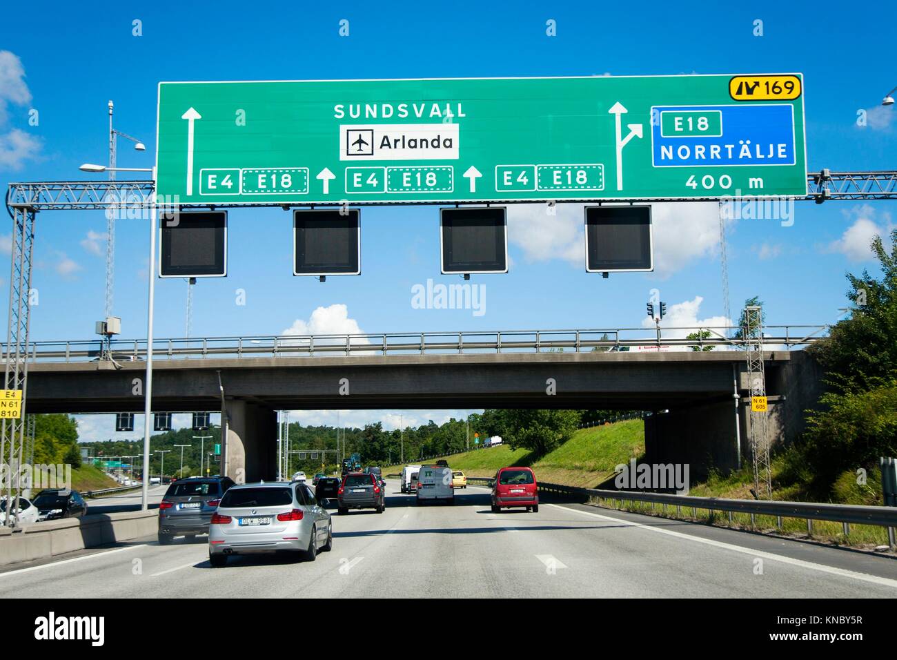 Highway E4 Stockholm to Uppsala, Sweden Stock Photo: 168063891 - Alamy
