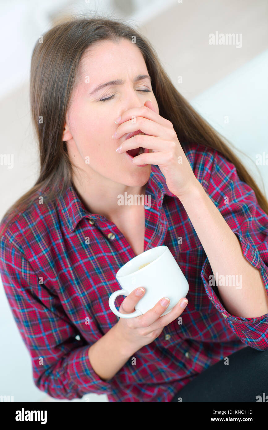young female tired Stock Photo - Alamy