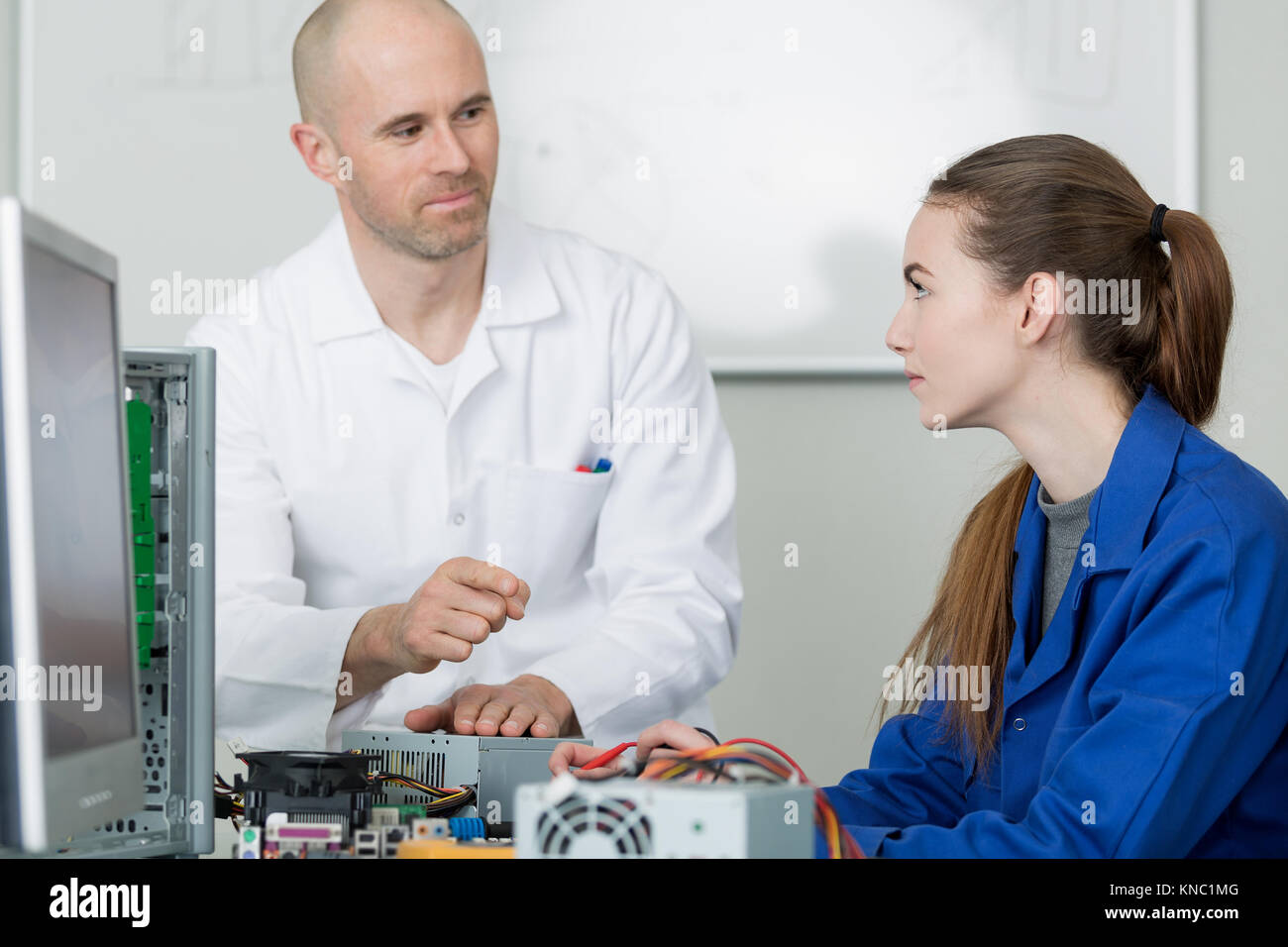 young female computer student Stock Photo - Alamy