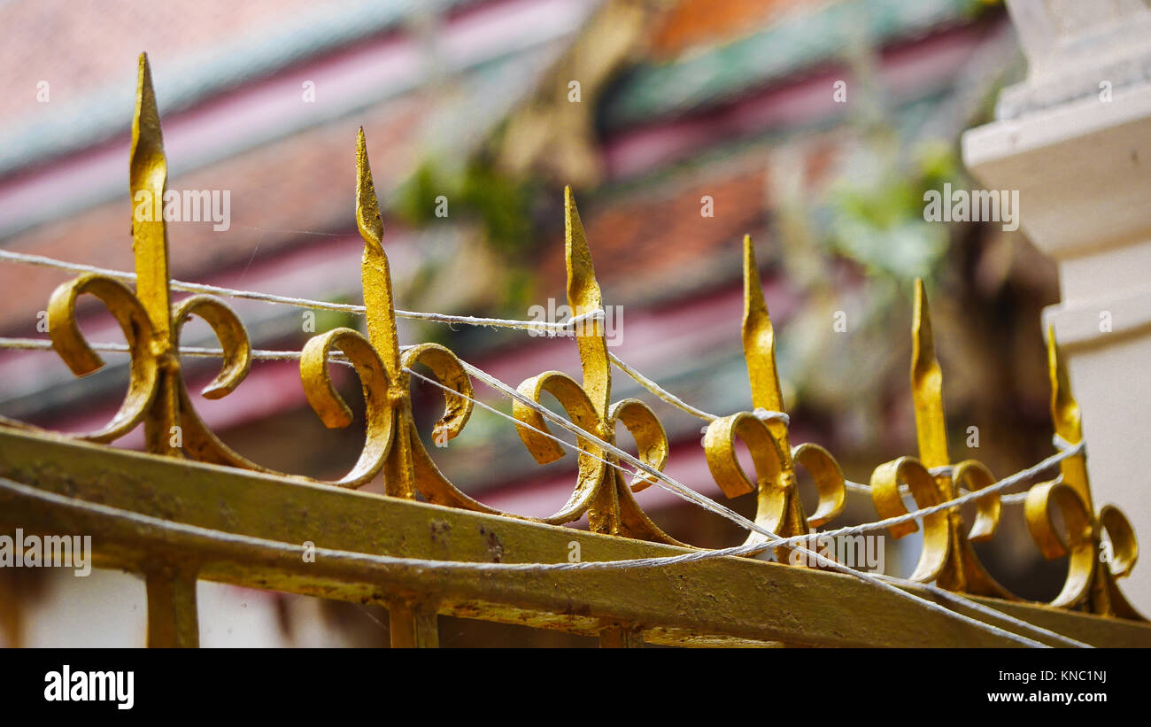 Curved steel , wrought steel to secure or protect from thief Stock ...