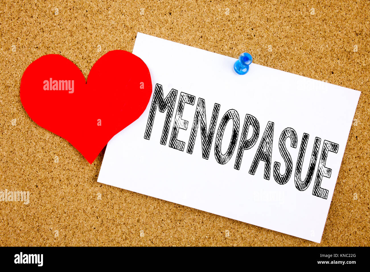 Conceptual hand writing text caption inspiration showing Menopause ...