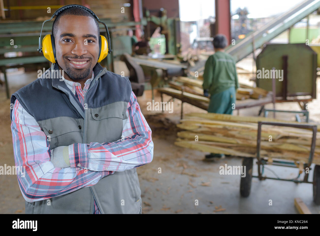 log facility supervisor Stock Photo - Alamy