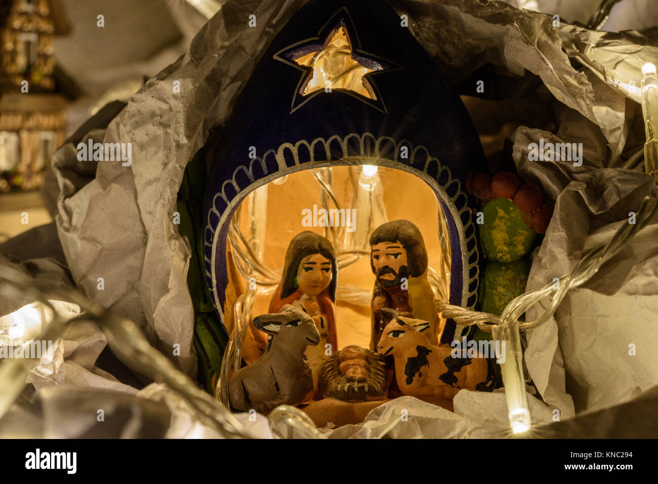 Christmas Nativity Scene Stock Photo - Alamy