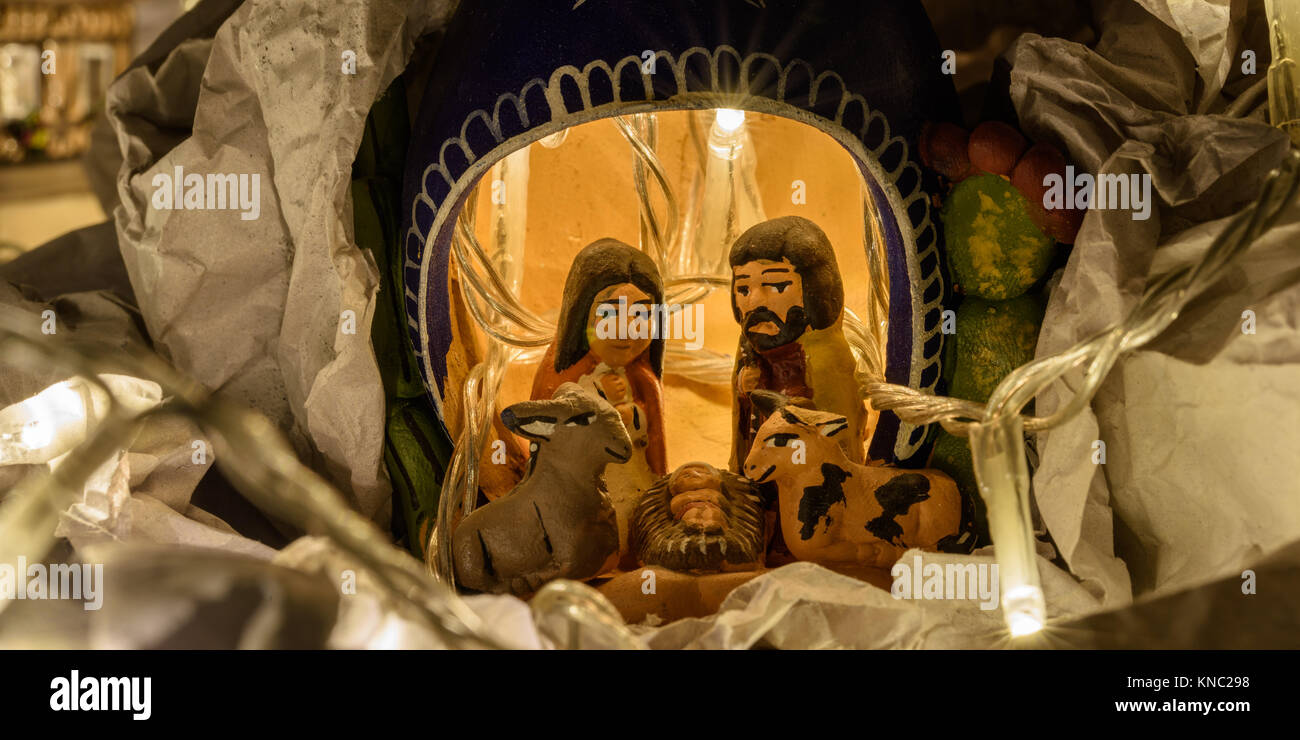 Christmas Nativity Scene Stock Photo - Alamy