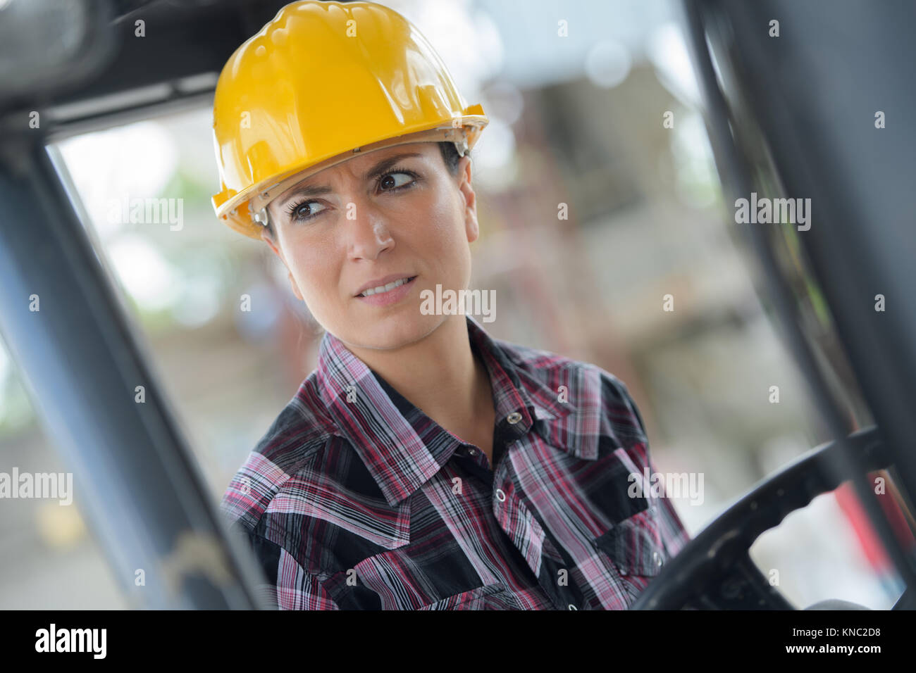 Female heavy equipment operator hi-res stock photography and images - Alamy