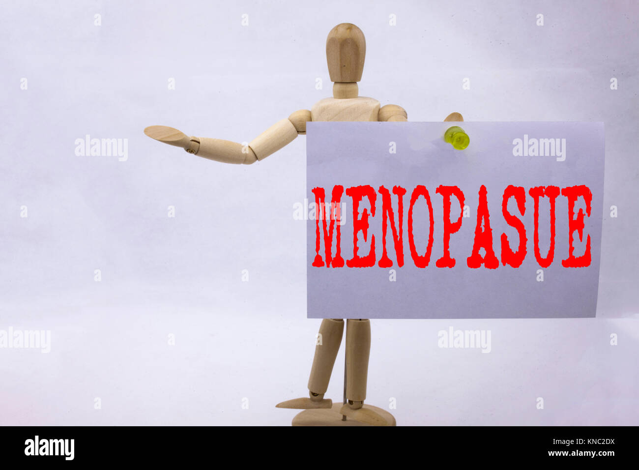 Conceptual hand writing text caption inspiration showing Menopause ...