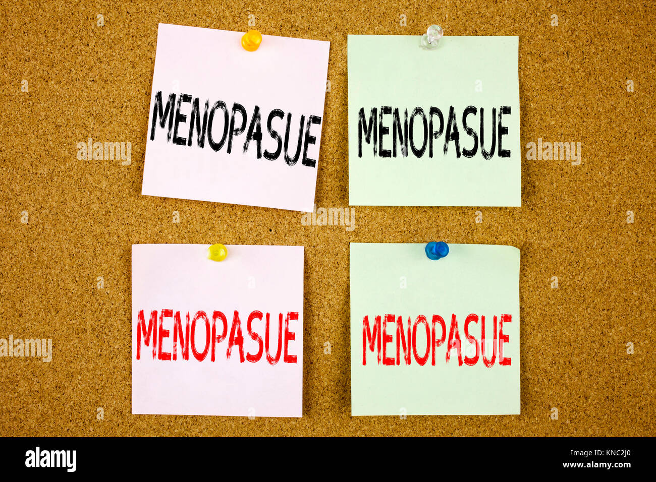 Conceptual hand writing text caption inspiration showing Menopause ...