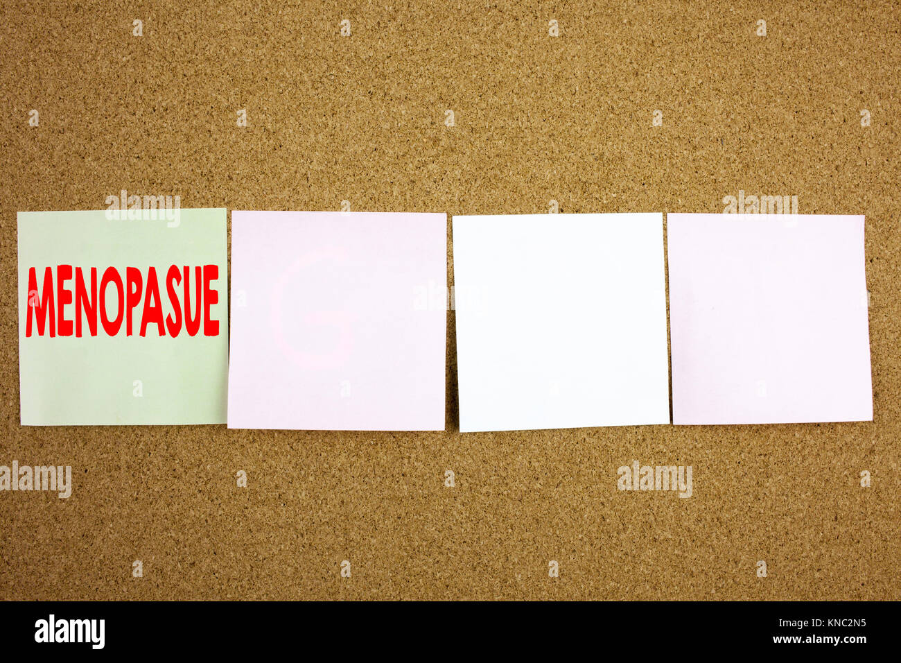 Conceptual hand writing text caption inspiration showing Menopause ...