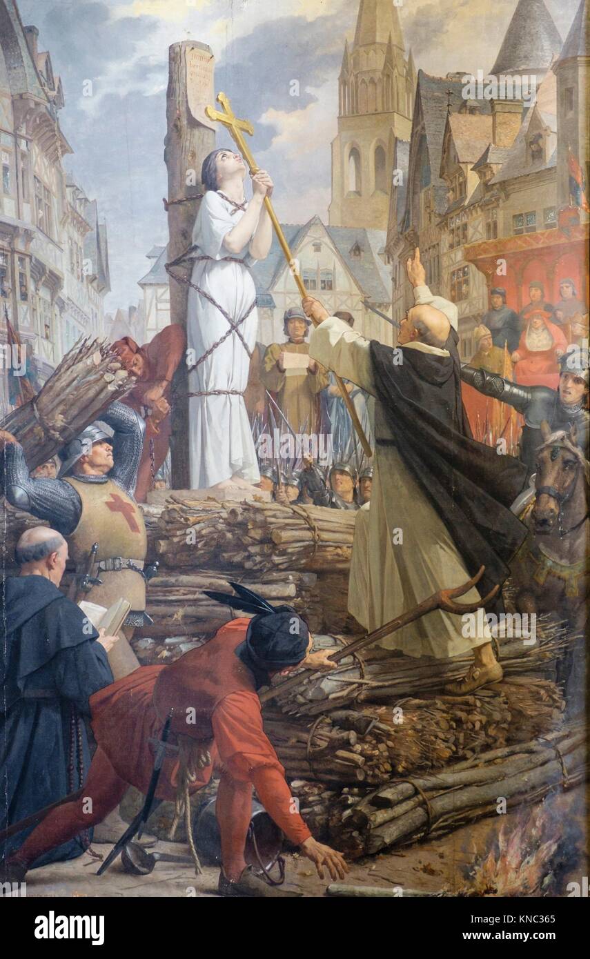 Joan Of Arc Burned At The Stake Painting