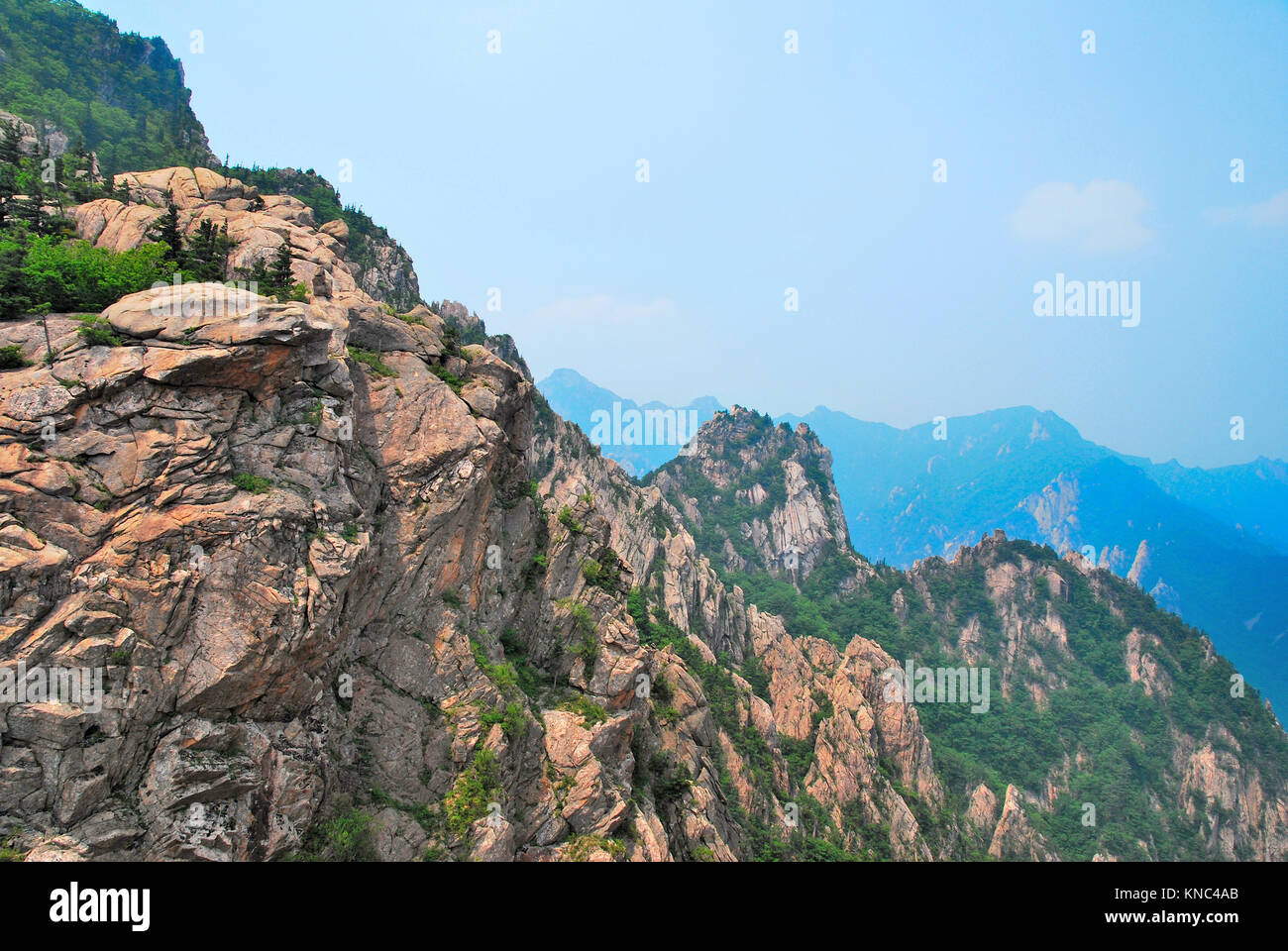 Treacherous mountain cliffs with pointed and jagged edges. Symbolizes ...