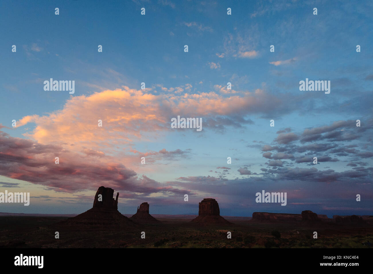 Monument Valley at Sunset Stock Photo - Alamy