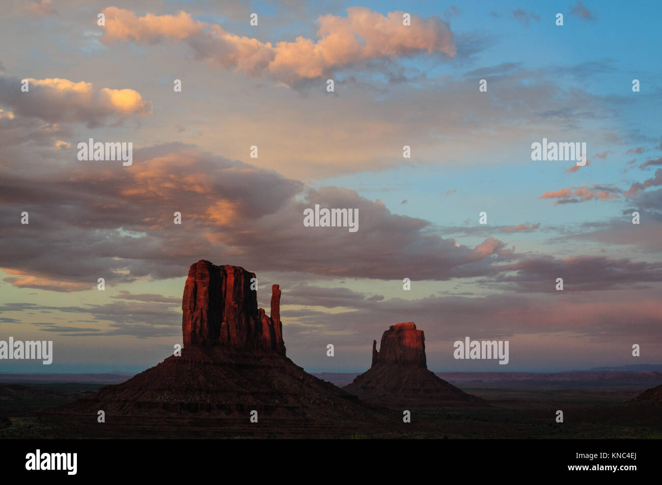 Monument Valley at Sunset Stock Photo - Alamy