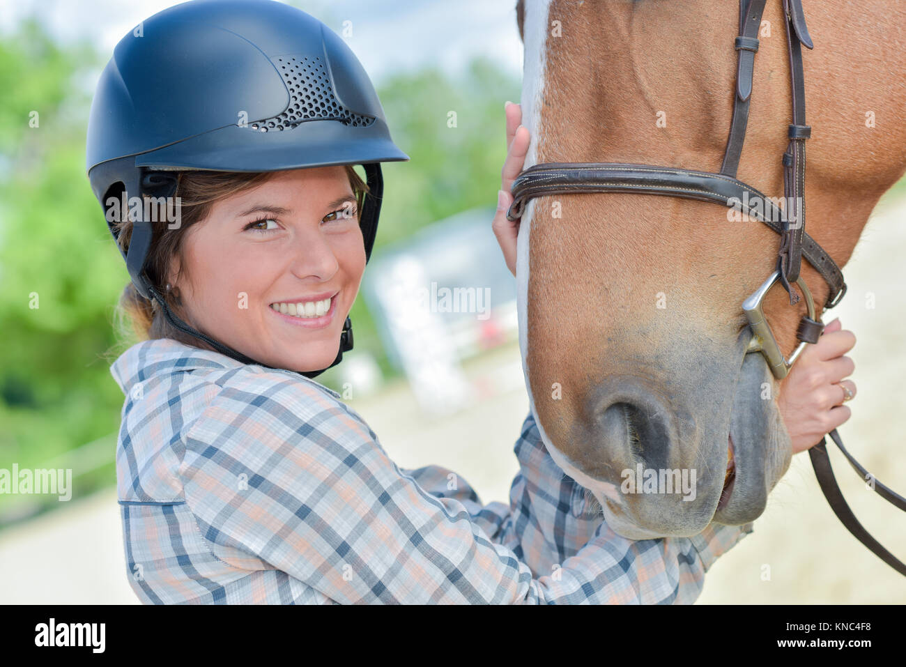 rider and a horse Stock Photo - Alamy