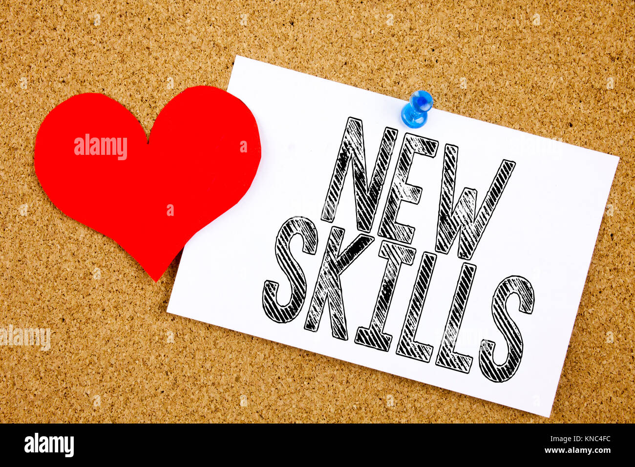 Conceptual hand writing text caption inspiration showing New Skills ...