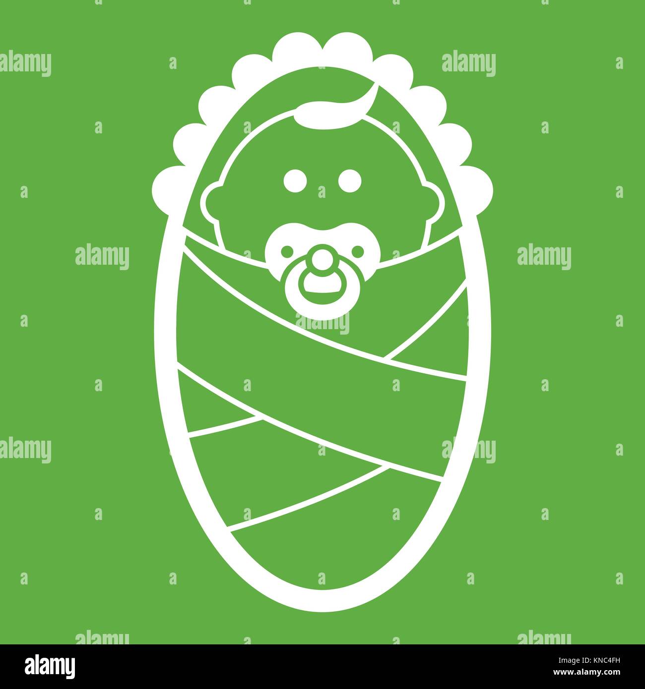 Newborn icon green Stock Vector Image & Art - Alamy
