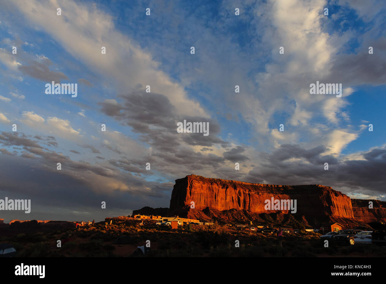 Monument Valley at Sunset Stock Photo - Alamy