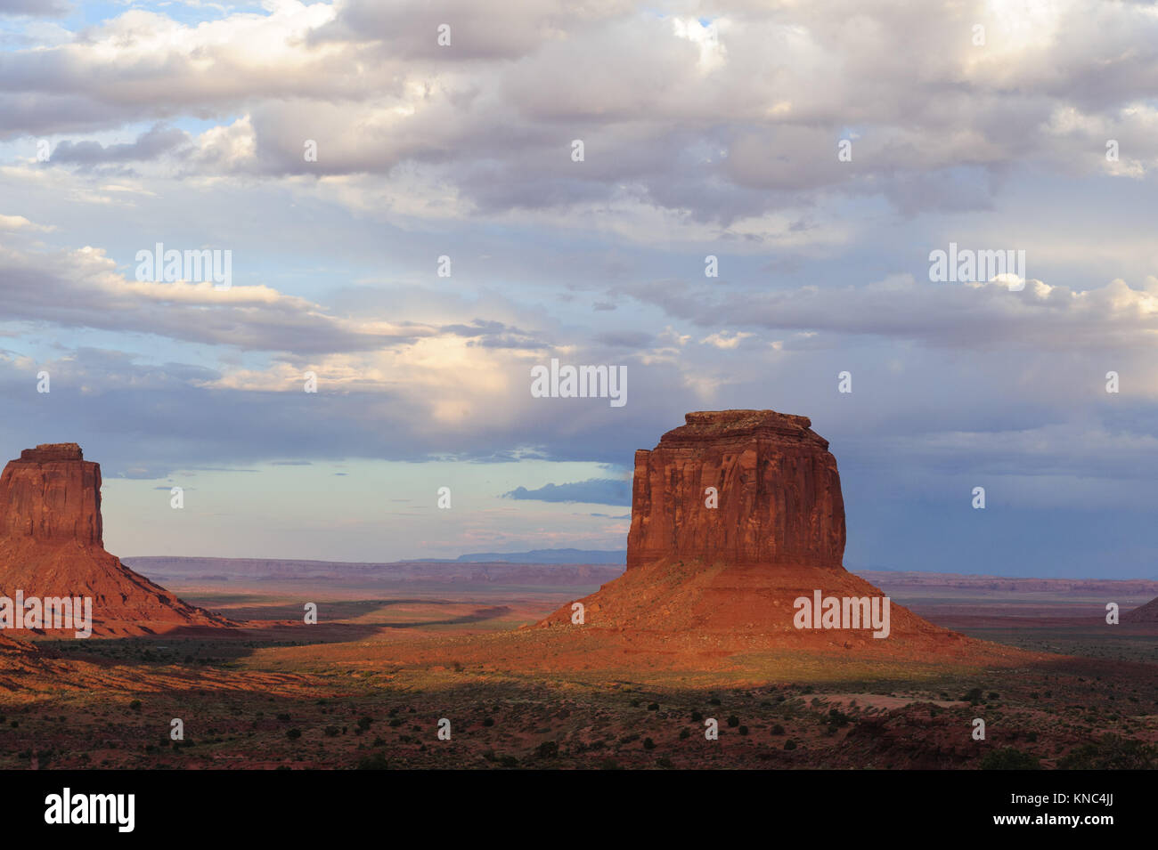 Monument Valley at Sunset Stock Photo - Alamy