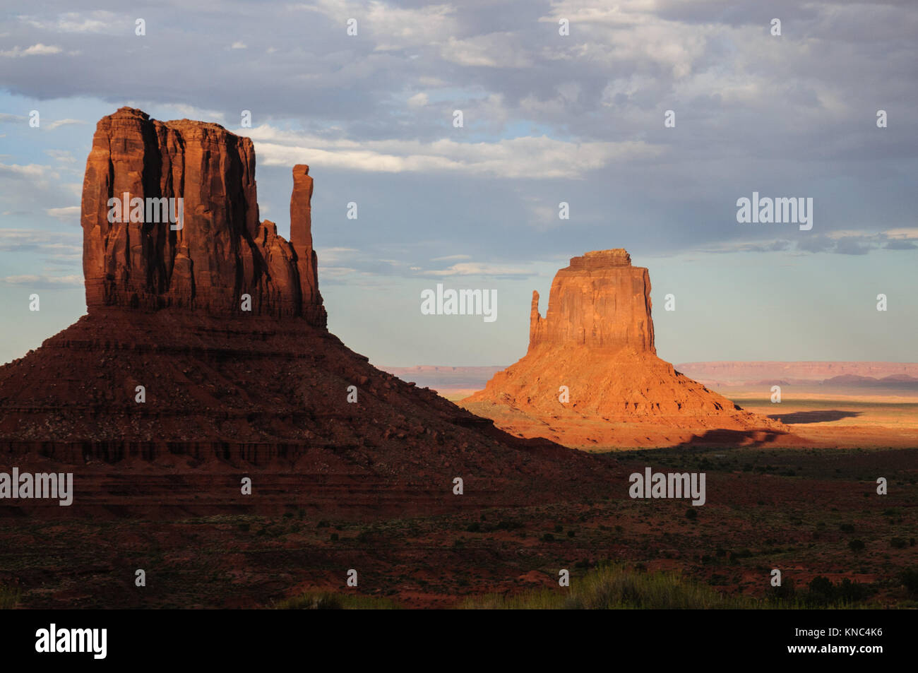 Monument Valley at Sunset Stock Photo - Alamy