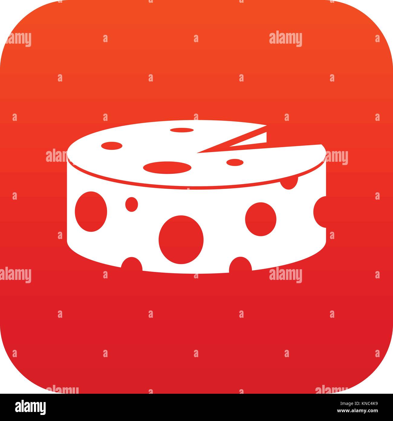 Cheese wheel icon digital red Stock Vector Image & Art - Alamy