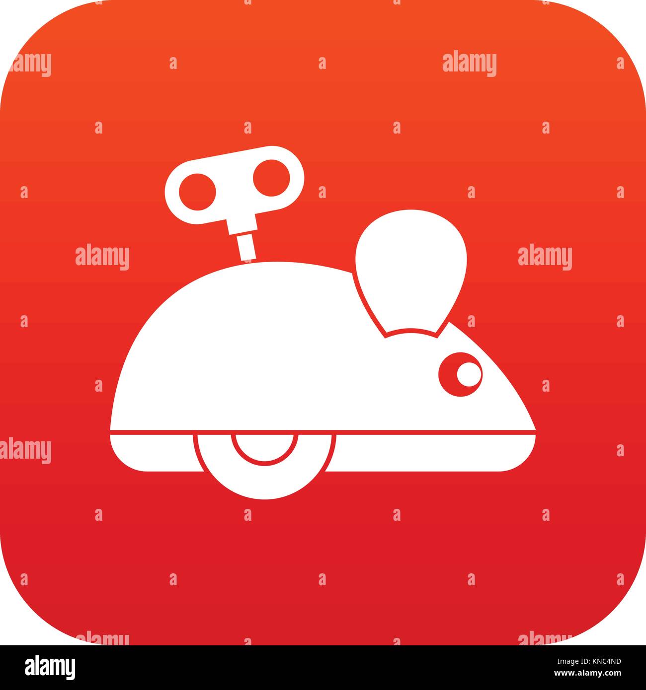 Clockwork Mouse Icon Digital Red Stock Vector Image And Art Alamy