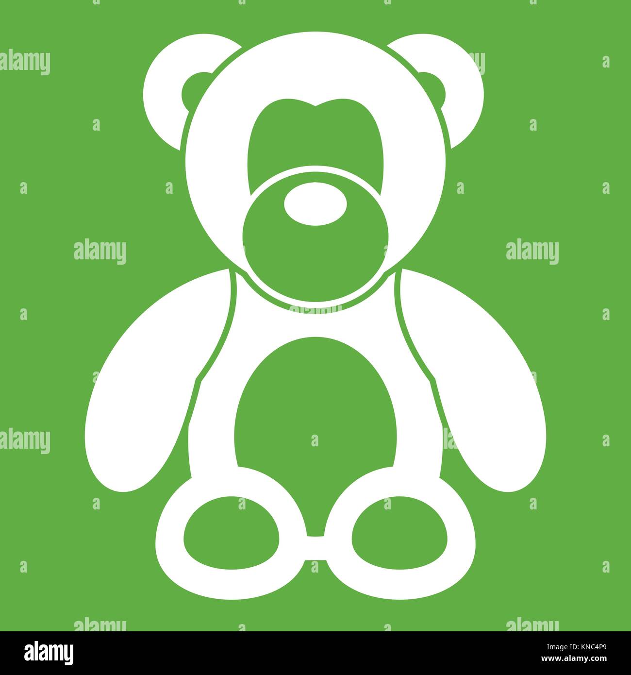 Teddy bear icon green Stock Vector Image & Art - Alamy