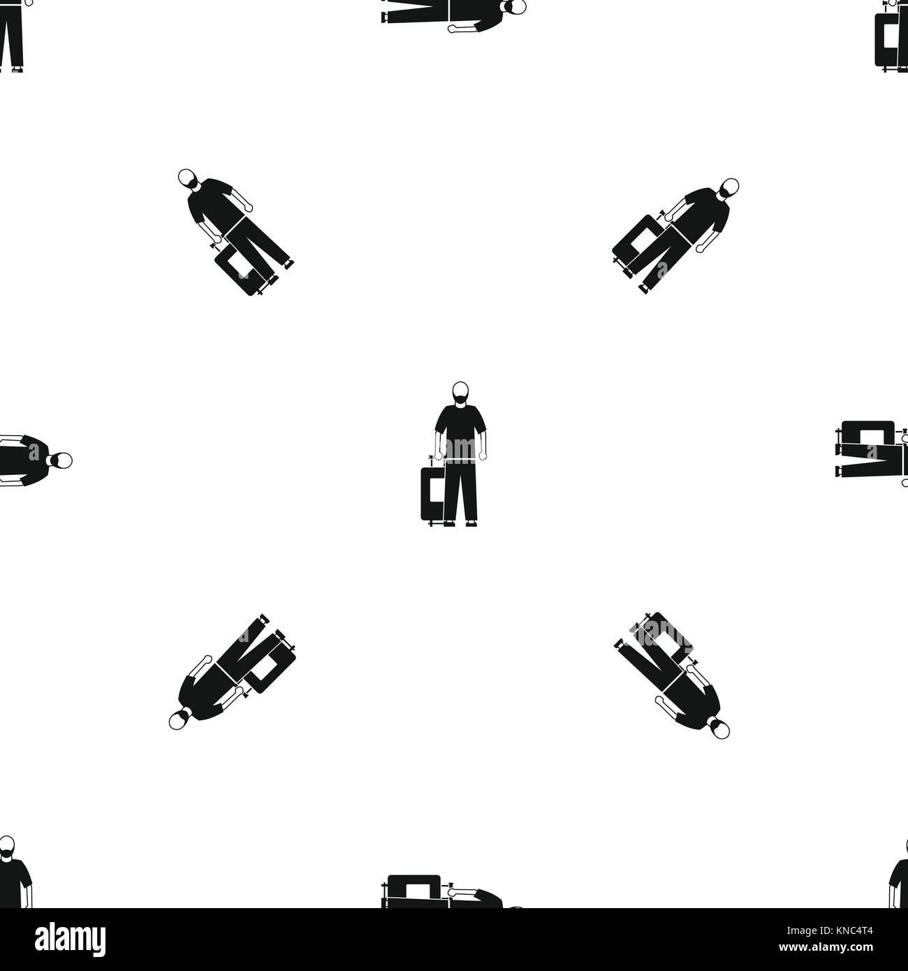 Arabic man pattern seamless black Stock Vector Image & Art - Alamy